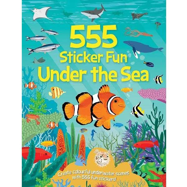 555 Sticker Fun - Under The Sea – Yellow Zebra