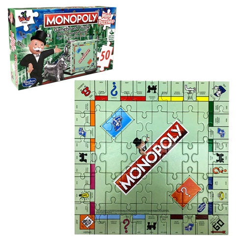 Monopoly Boardgame Mini Puzzle - 50 Pieces – Yellow Zebra