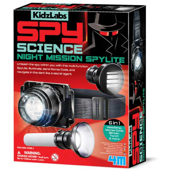 4M - Kidz Labs - Night Mission Spylite – Yellow Zebra