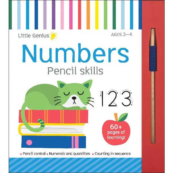 Little Genius - Numbers Pencil Skills - Activity Pad – Yellow Zebra