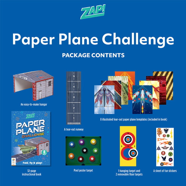 Hinkler - Paper Plane Challenge – Yellow Zebra