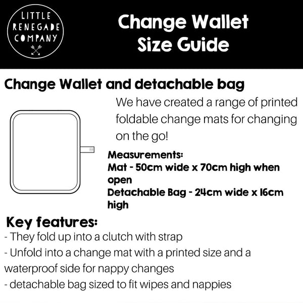 Little Renegade - Change Pad - Change Wallet – Yellow Zebra