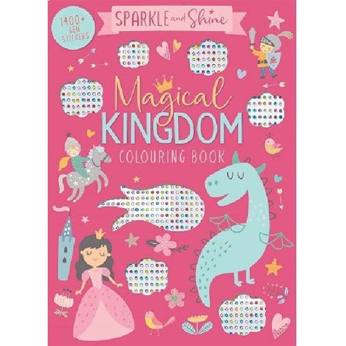 Sparkle & Shine Magical Kingdom Colouring Book – Yellow Zebra