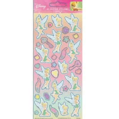 Tinkerbell Glitter Sticker Sheet – Yellow Zebra
