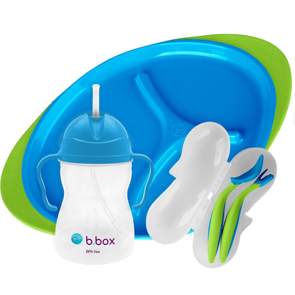 BBox Feeding Set - Ocean Breeze – Yellow Zebra