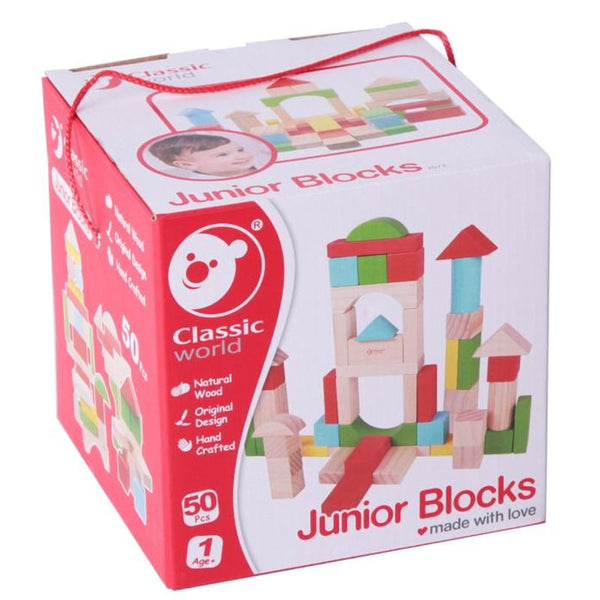 Junior Building Blocks - 50pc – Yellow Zebra